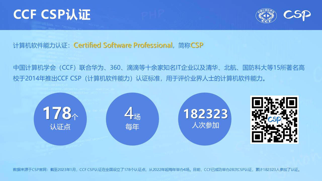 CCF CSP认证-金陵科技学院 计算机工程学院
