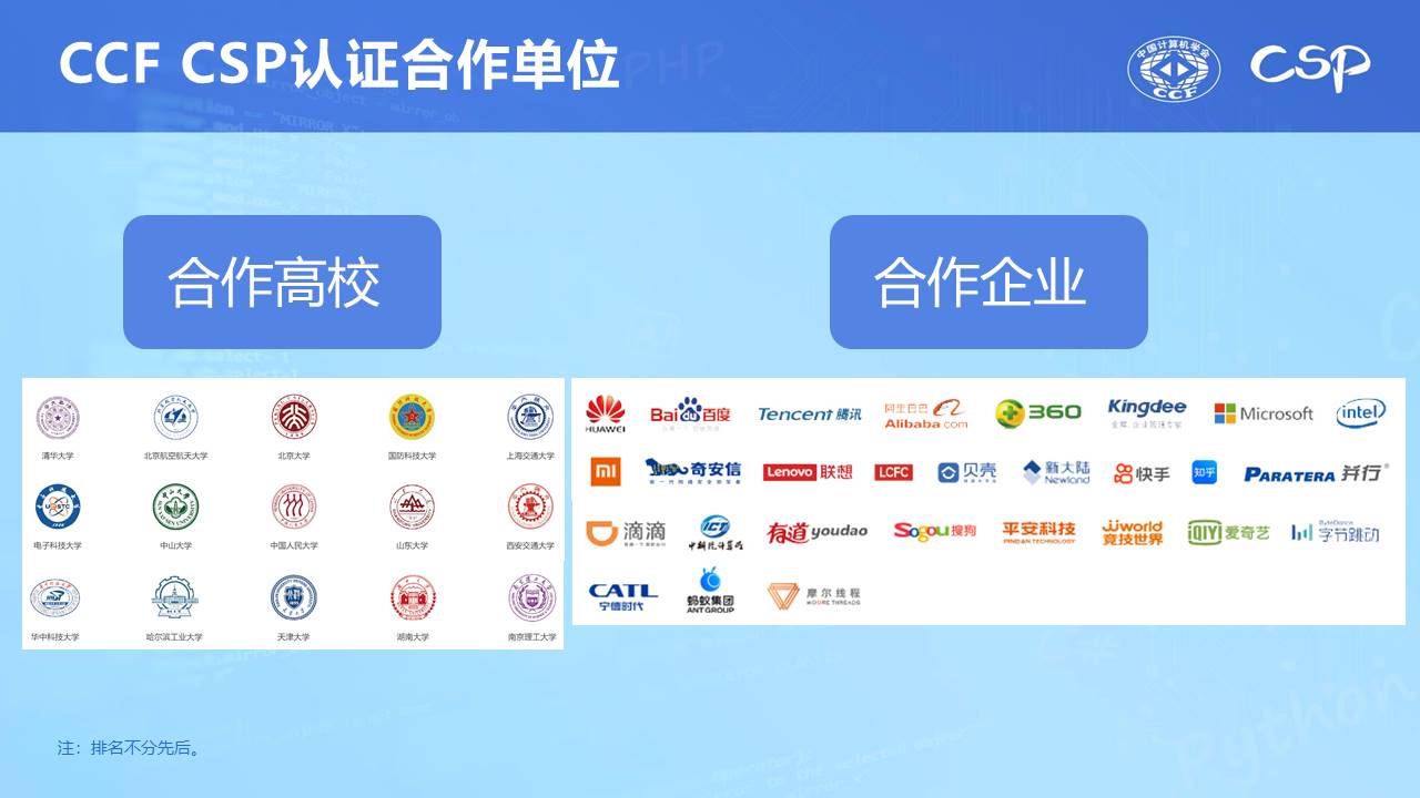 CCF CSP认证-金陵科技学院 计算机工程学院